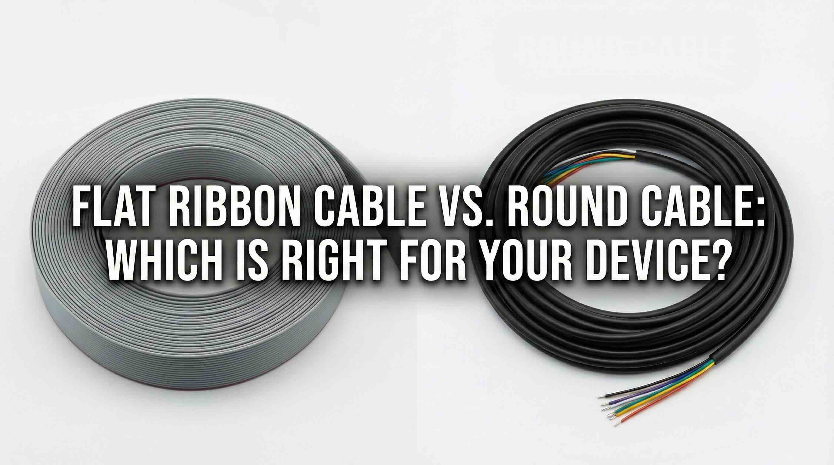 Flat Ribbon vs. Round Cable: Advantages & Selection Guide – TeleWire ...